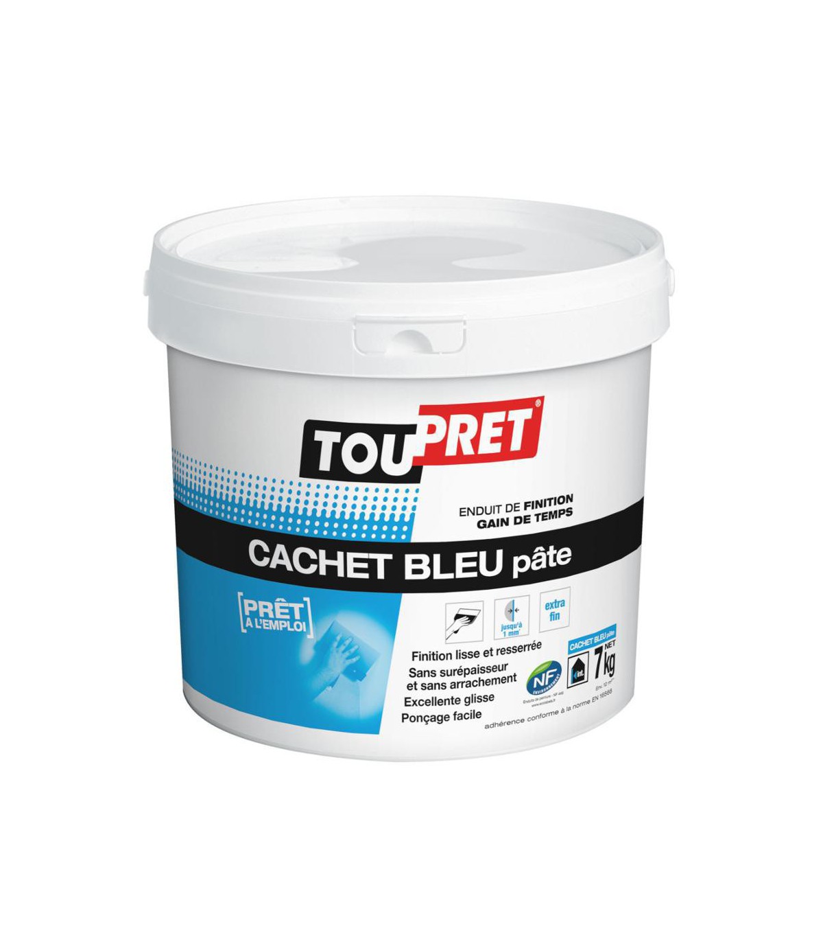 Acheter Enduit de finition Cachet Bleu pâte 7kg - Livraison gratuite ...