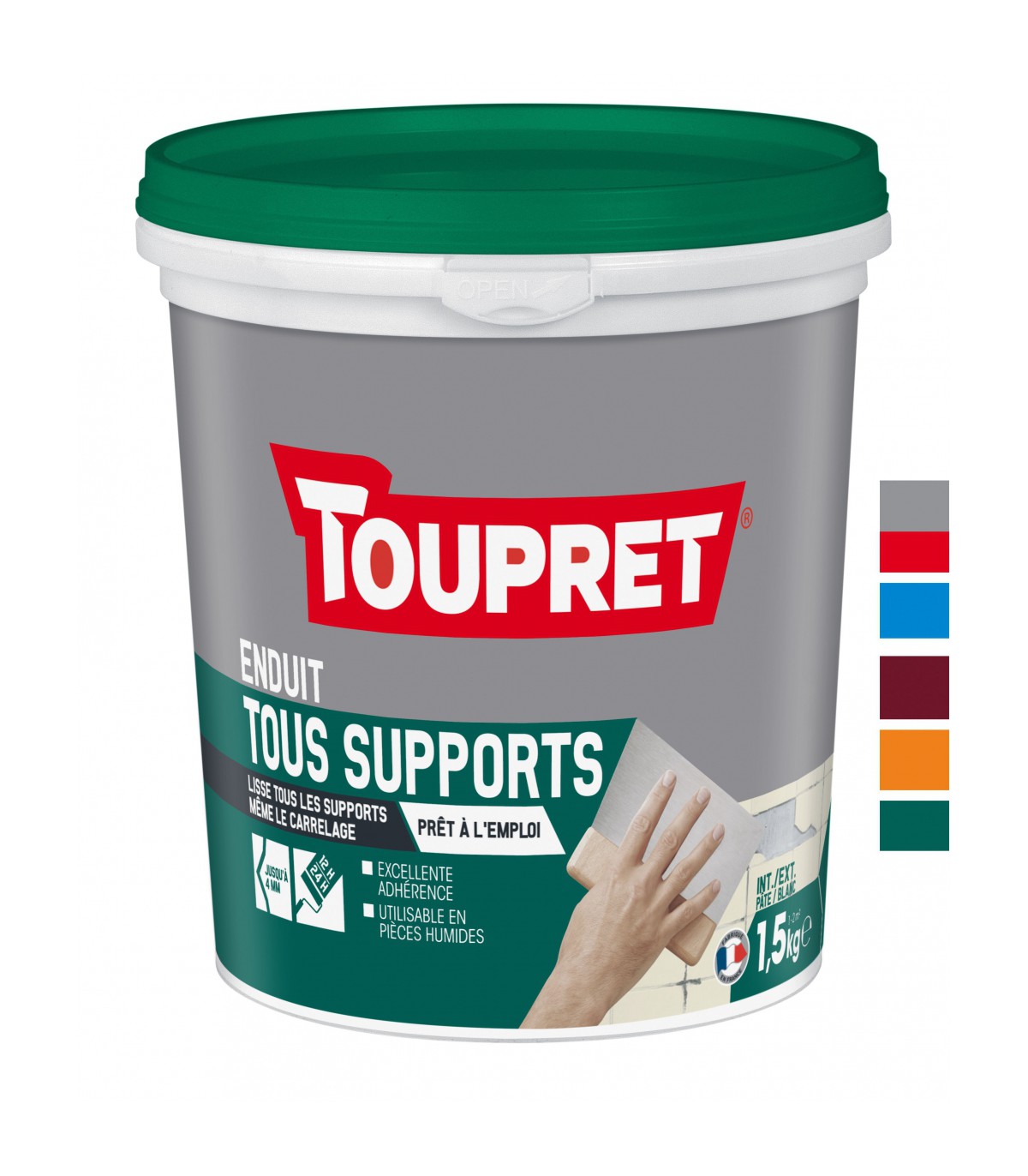 Acheter Toupret Enduit tous supports 3 en 1 tube 330 gr - Livraison ...