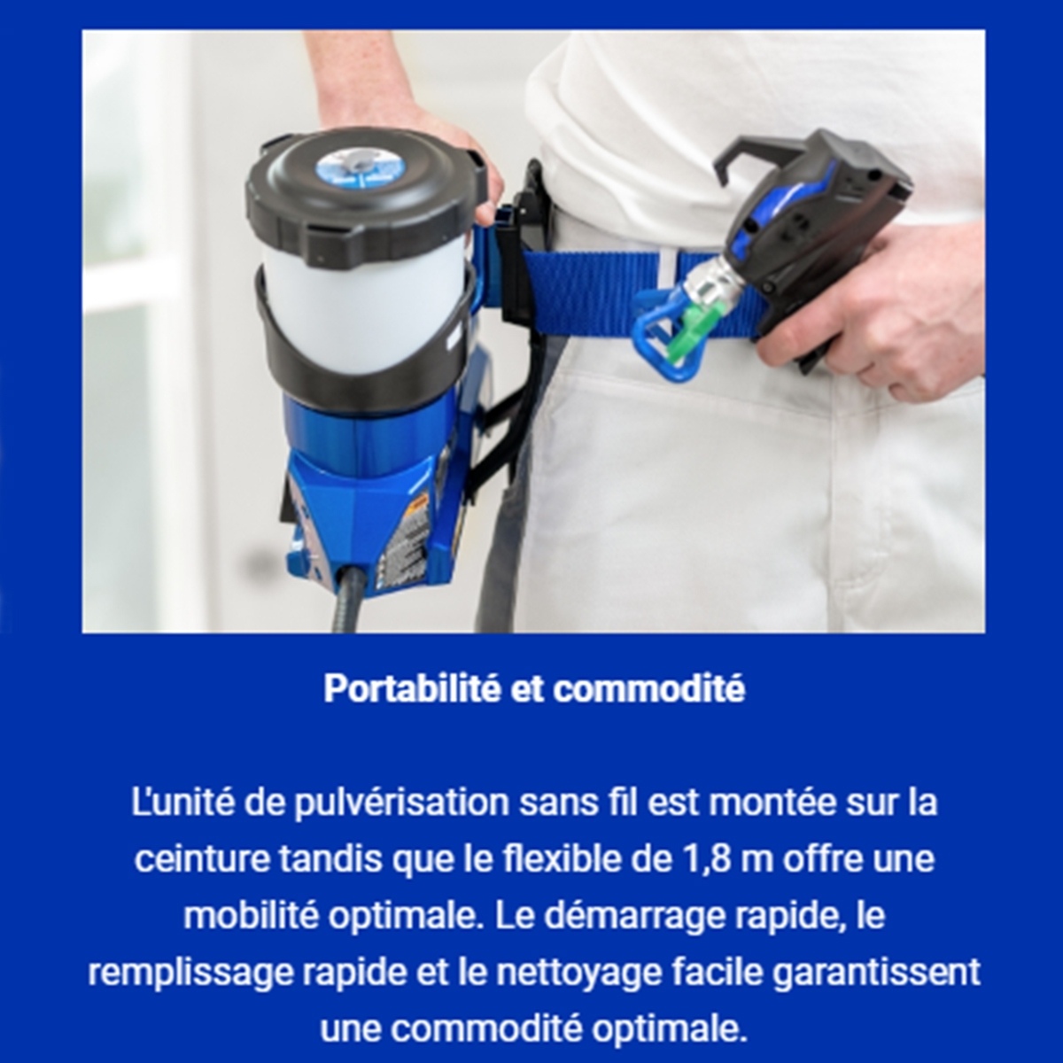 Pulvérisateur Airless Ultra Quickshot 230V - Inclus chargeur et 2 ...